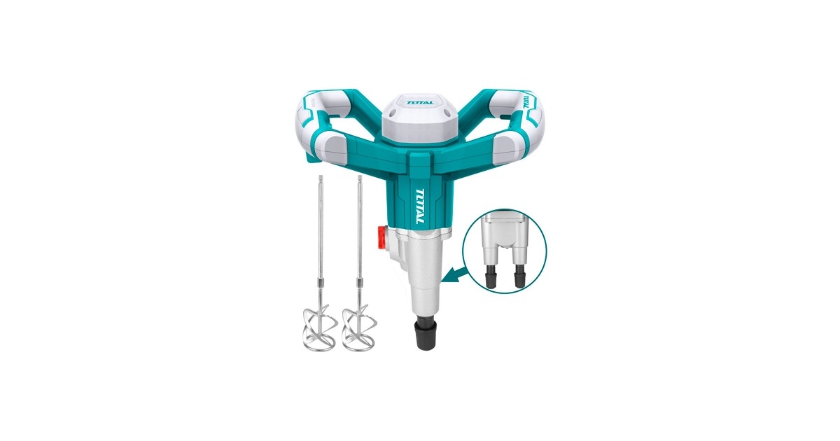 Trapano Miscelatore Doppia Frusta 1600W Total Utensili TOTTD616006