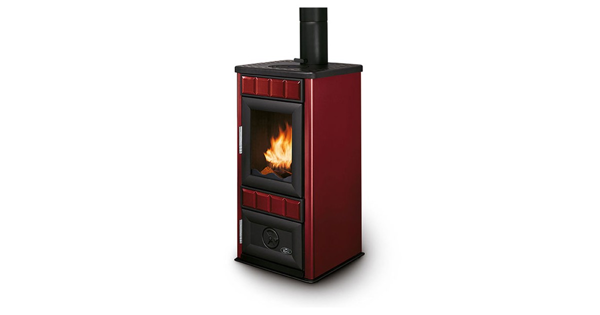 Stufa A Legna Royal Palazzetti King S 8,7 kW Rosso (PRE-ORDINE)