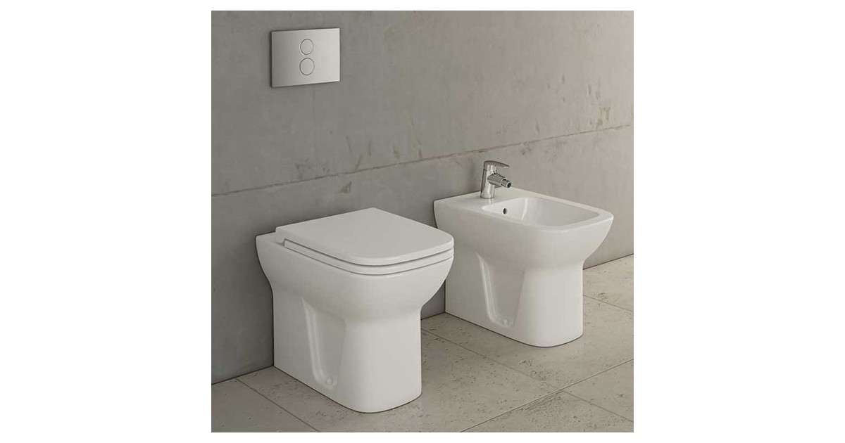 Composizione Bagno Completa Mobile Antracite 80 Cm Sanitari E Rubinetteria
