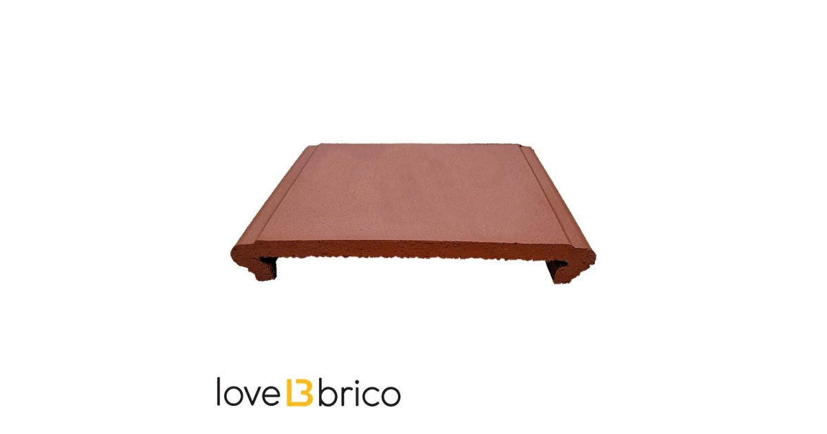 Coprimuro doppio torello in cotto trattato interno 12,5 cm Cotto Furnò