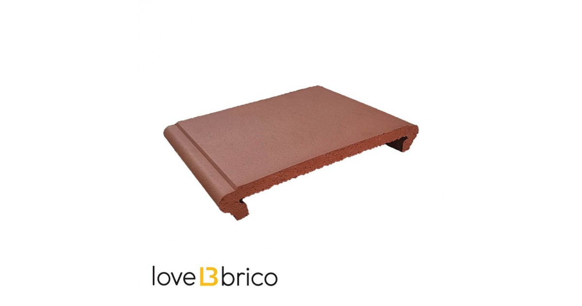 Coprimuro doppio torello in cotto trattato interno 15,5 cm Cotto Furnò