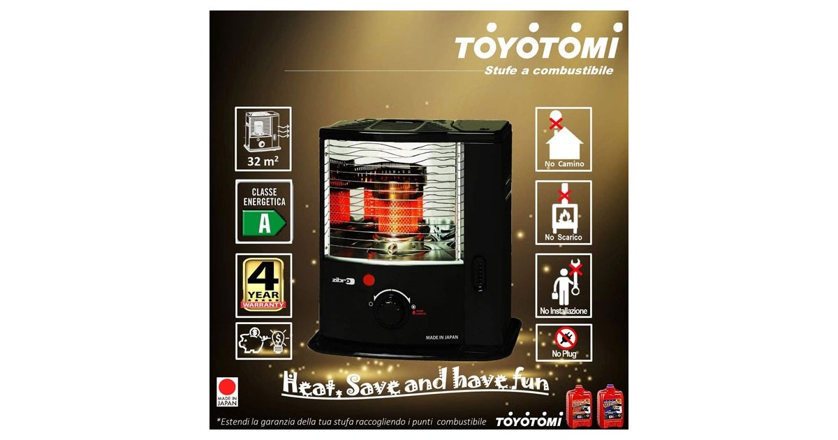 Stufa A Combustibile Liquido Zibro 2,2 kW A Stoppino RS 22 Toyotomi