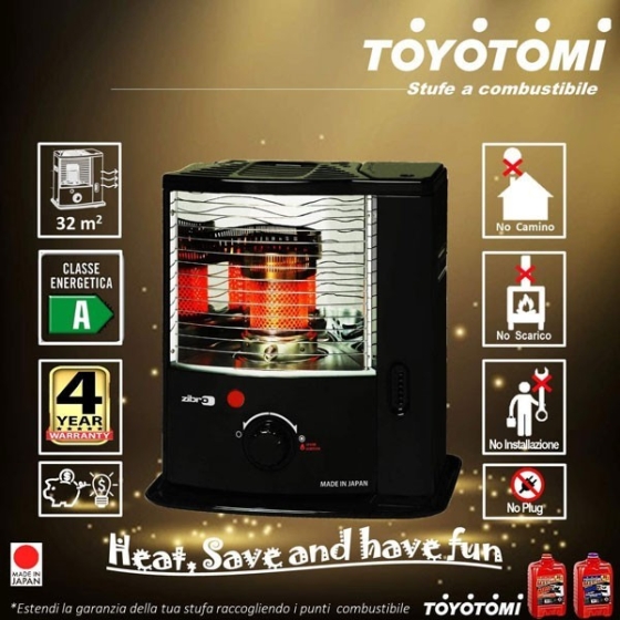 Stufa A Combustibile Liquido Zibro 2,2 kW A Stoppino RS 22 Toyotomi