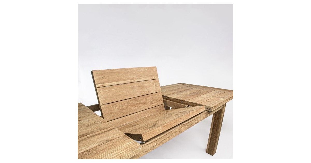 Tavolo Allungabile 180-250 In Legno Massello Rustico Bounty Bizzotto