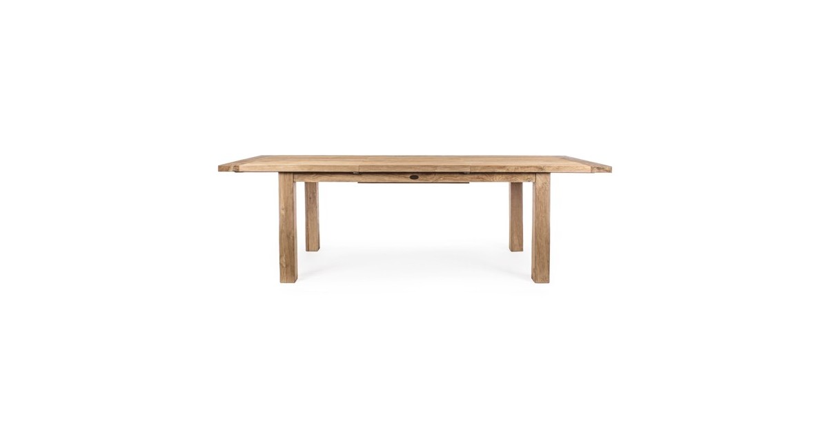Tavolo Allungabile 180-250 In Legno Massello Rustico Bounty Bizzotto
