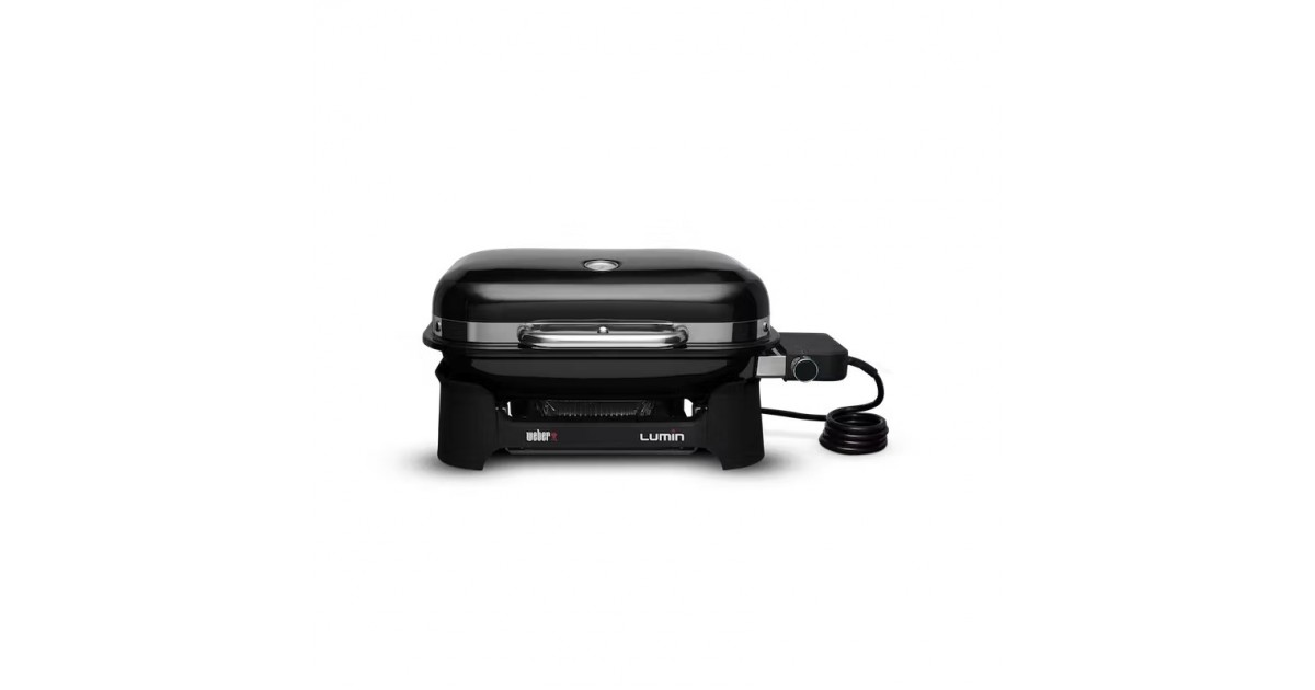 Weber Lumin Compact Barbecue Elettrico Multifunzione Nero