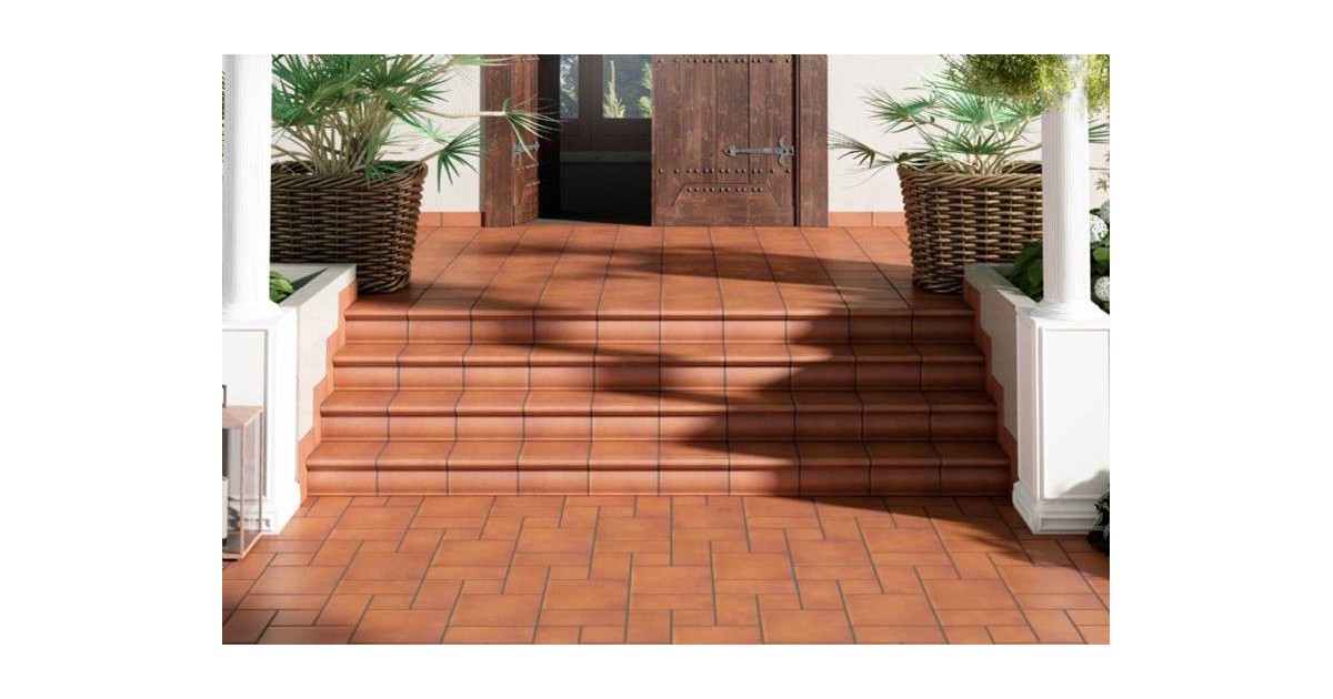 Gradino Klinker 33 x 24 cm rosso Gresmanc Rocinante