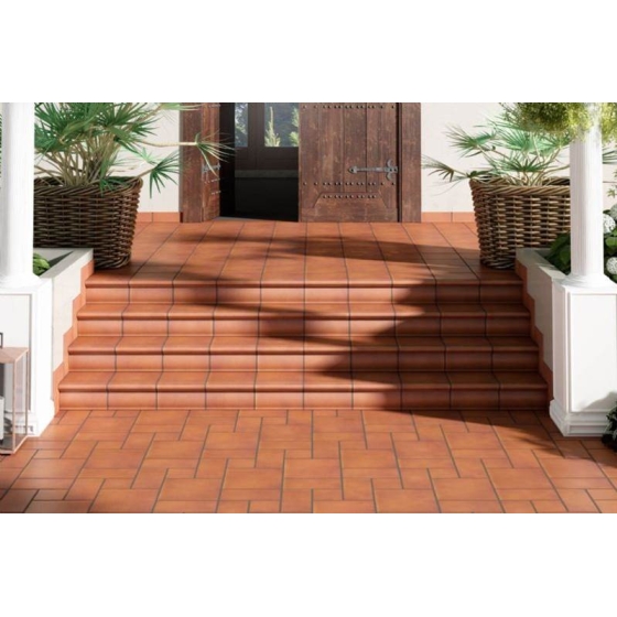 Gradino Klinker 33 x 24 cm rosso Gresmanc Rocinante